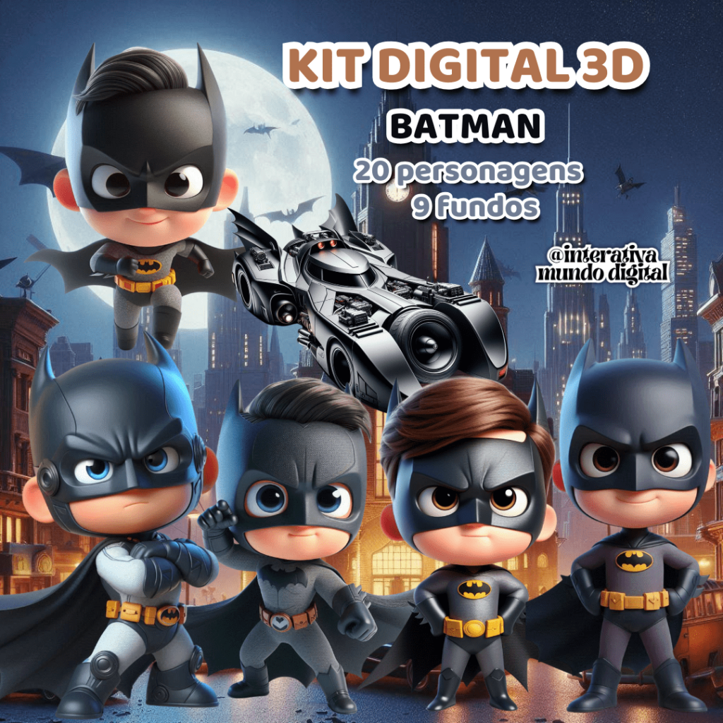 Kit Digital Batman - Interativa Mundo Digital