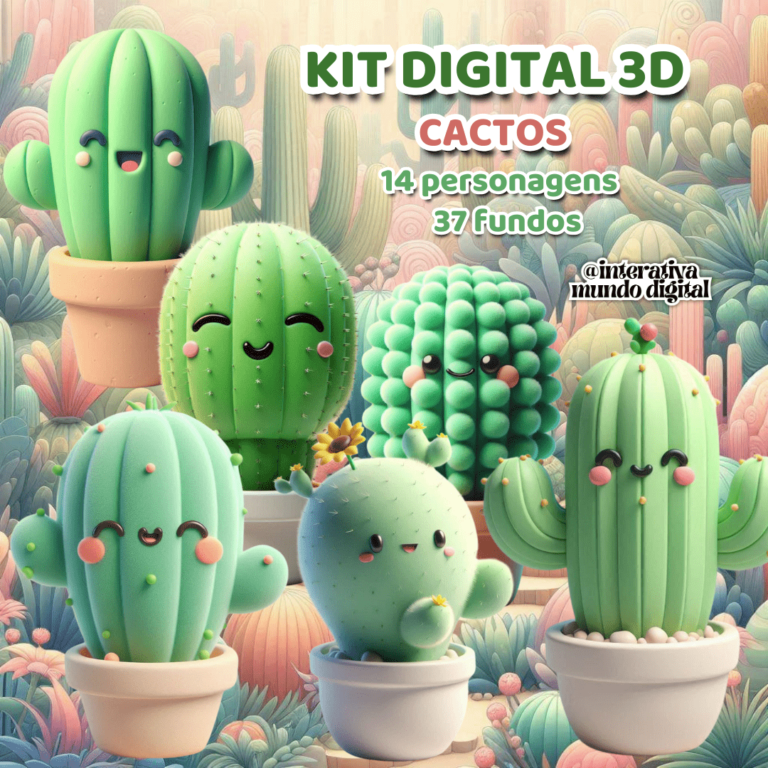 Kit Digital Cactos - Interativa Mundo Digital