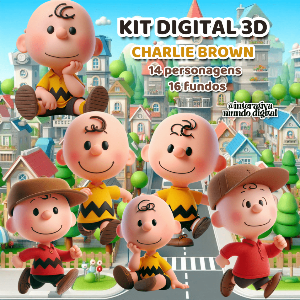 Kit Digital Charlie Brown - Interativa Mundo Digital