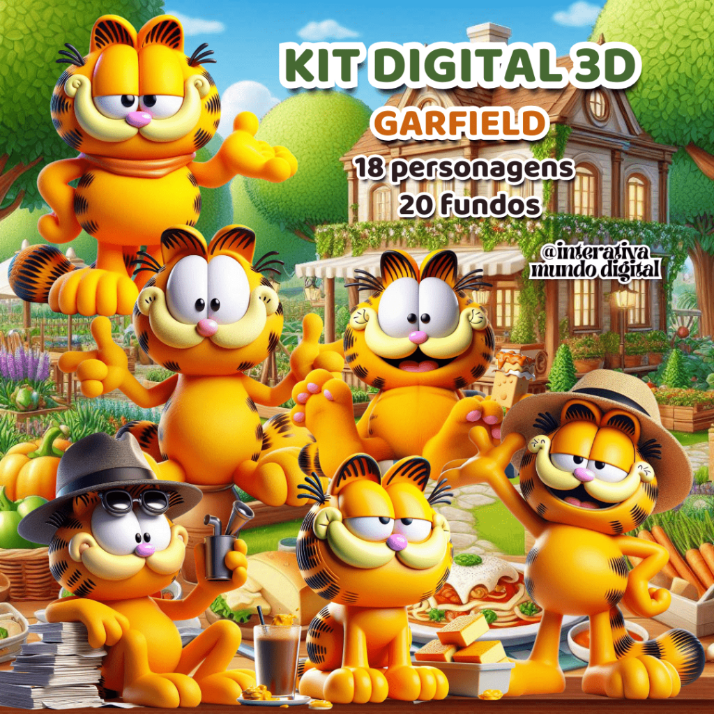 Kit Digital Garfield - Interativa Mundo Digital